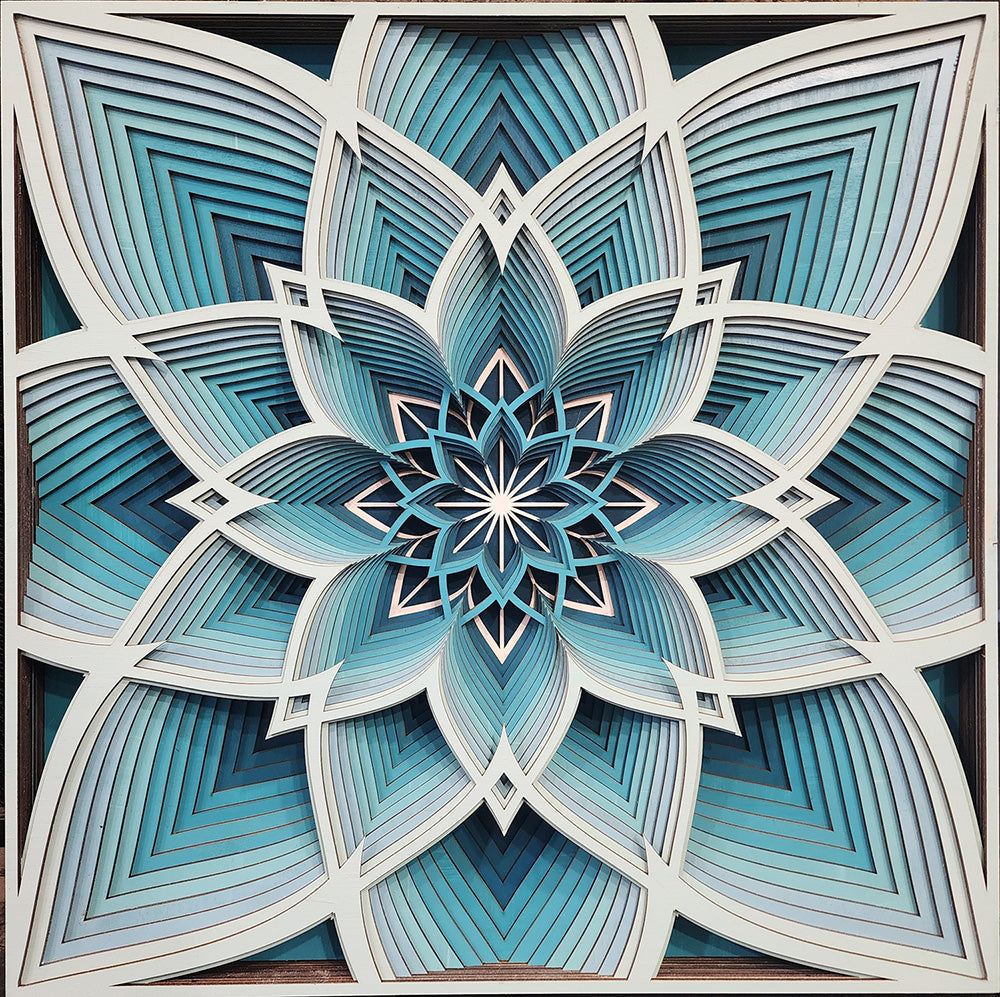 Mandalas - Intricate Layered Geometric Wood Art – Individual Yours Artistry